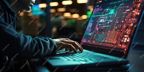 Premium Ai Image Programmers Use A Laptop Keyboard To Work On Their Professional Development