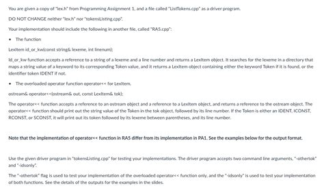 Solved You Are Given A Copy Of “lexh From Programming