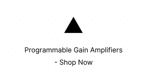 Programmable Gain Amplifiers Shop Now Eezee