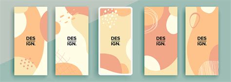 소셜 네트워크 스토리 벡터 일러스트레이션을 위한 트렌디한 편집 가능한 템플릿입니다 소셜 미디어를 위한 디자인 배경 Brand Name Online Messaging