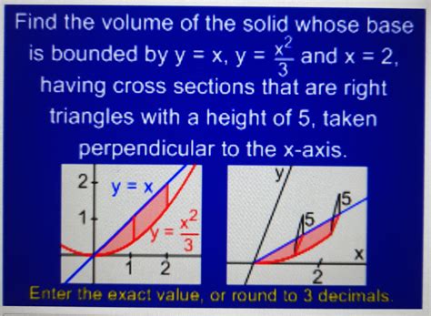 Cross Section Help I M So Confused On How To Do This Thank You R Apcalculus