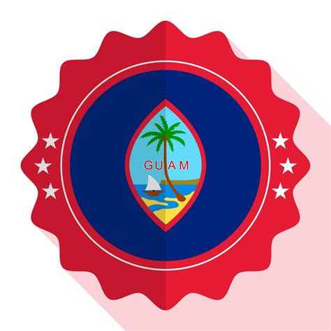 Guam Quality Emblem Label Sign Button Vector Illustration 36430920