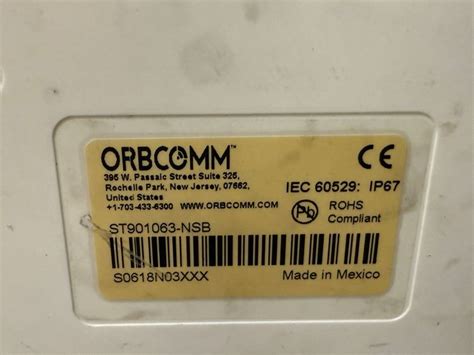 Orbcomm St901063 Nsb Satellite Tracking Communication Terminal Dome Antenna Industrial Sol Pte Ltd