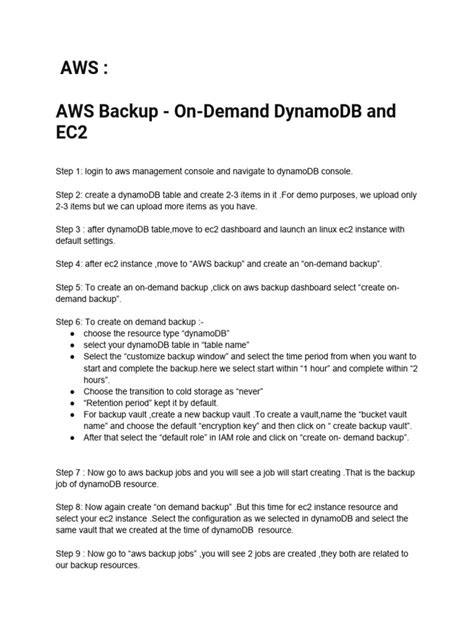 Aws Lab Dynamodbandec2 Pdf