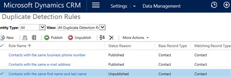 Retrieve Duplicate Detection Rules Using Crm Sdk Himbap