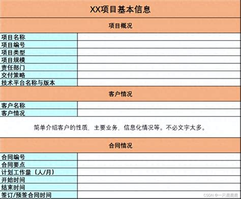 项目管理表格 项目总体计划（项目管理 项目经理干货资料excel） Csdn博客