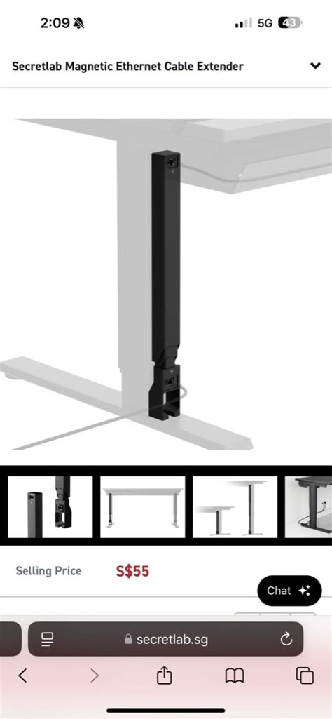Secretlab Magnetic Ethernet Cable Extender Computers And Tech Parts And Accessories Other