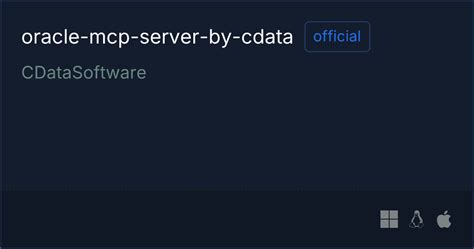 Oracle Mcp Server Cdata Glama