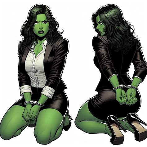 She Hulk In Handcuffs By Alphagodzilla1985 On Deviantart