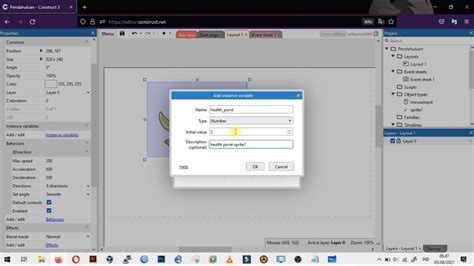 Part Iii Belajar Construct 3 Menambahkan Instance Variable Ke Dalam