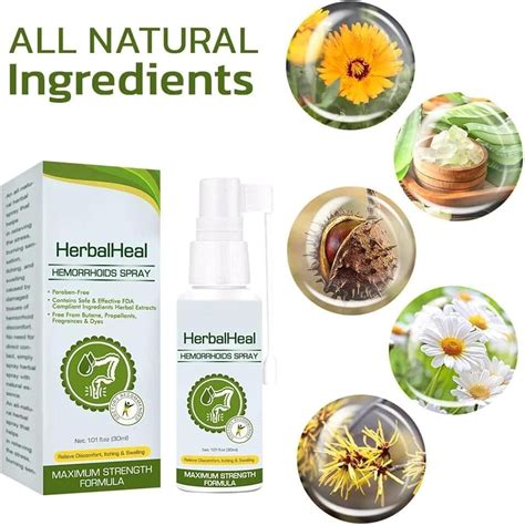 Gfouk Herbalheal Hemorrhoids Spray Natural Herbal Hemorrhoids Spray