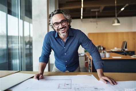 Architect Design Professional Architector Business Person Architects Ai Photo Midjourney