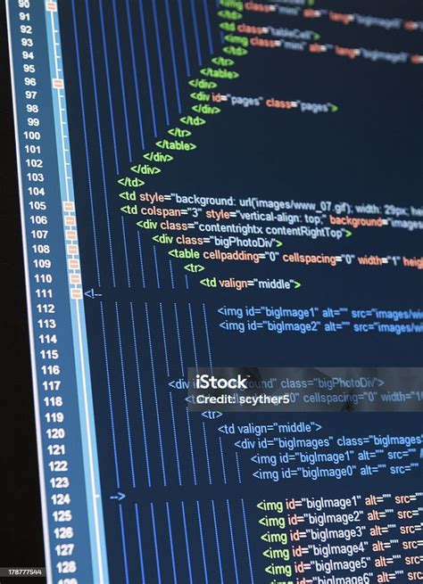 Html 웹 코드 Html에 대한 스톡 사진 및 기타 이미지 Html 컴퓨터 프로그래머 코드 Istock