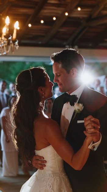 Premium Photo Bride And Groom Kissing In A Wedding Venue