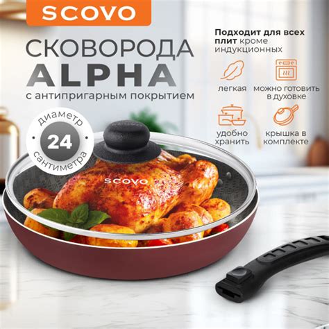 Сковорода Scovo Al СД Scov 24 см купить по выгодным ценам в интернет магазине Ozon 1205076544