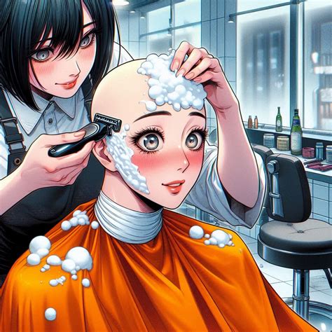 Enjoying Her Shave By Animebarbershop On Deviantart