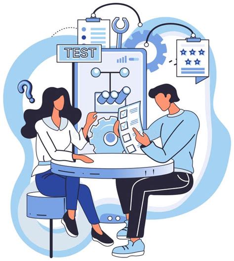 Application Testing Metaphor Vector Software Testing Debugging Process That Enhances Code