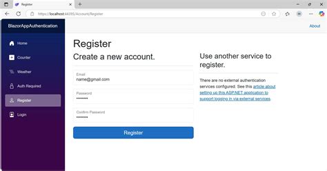 Blazor Web App With Authentication Syncfusion