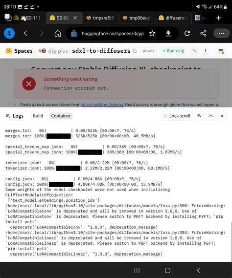Diffuserssdxl To Diffusers · Pls Help Cannot Transfer