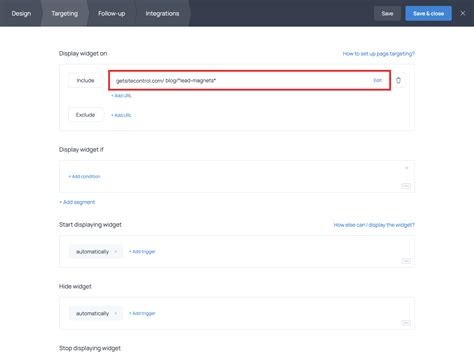 How To Set Up Targeting For Widgets Getsitecontrol