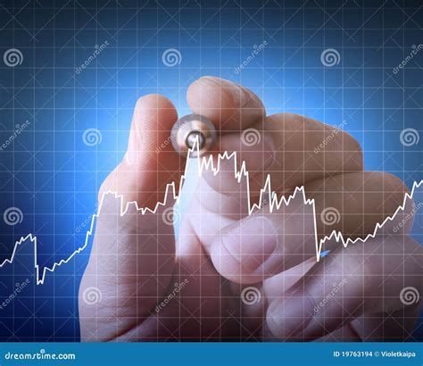 Hand Drawing A Graph Stock Illustration Illustration Of Expertise