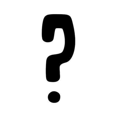 Premium Vector Question Mark Silhouette In Simple Style Vector