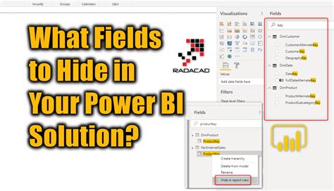 what fields to hide in your power bi solution radacad