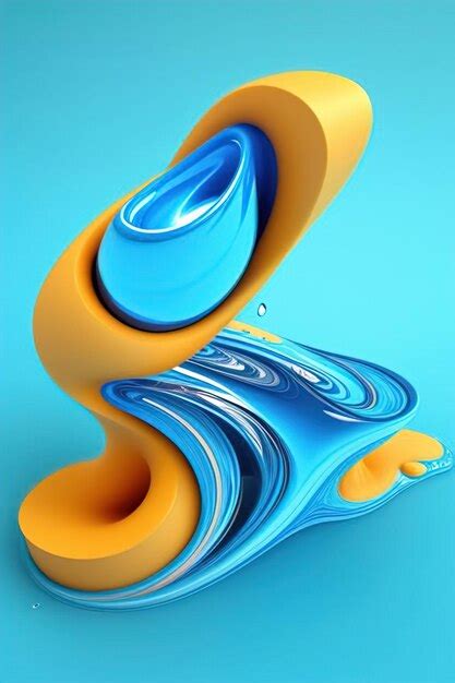Premium Ai Image 3d Colorful Fluid Flowing Design Pattern