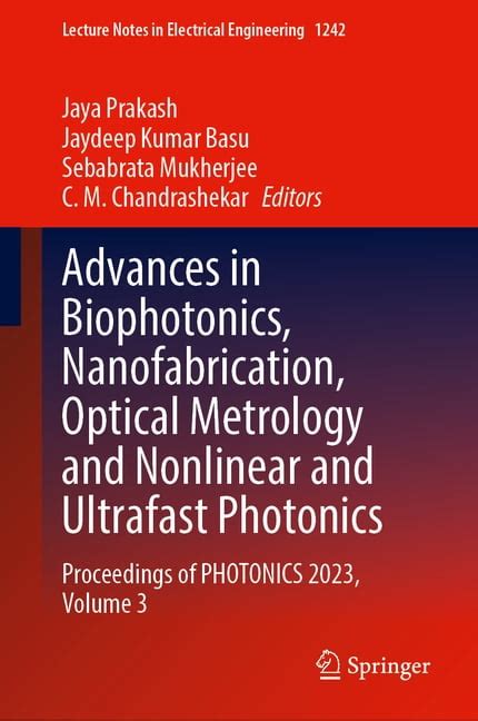 Lecture Notes In Electrical Engineering Advances In Biophotonics
