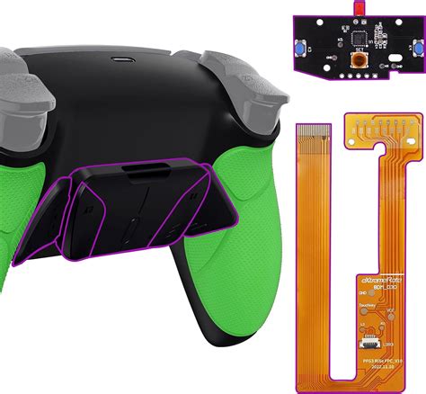 Extremerate Green Rubberized Grip Programable Rise4 Remap Kit For Ps5