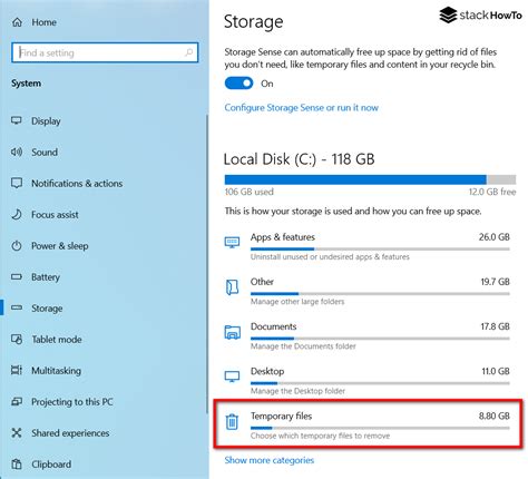 How To Free Up Disk Space In Windows StackHowTo
