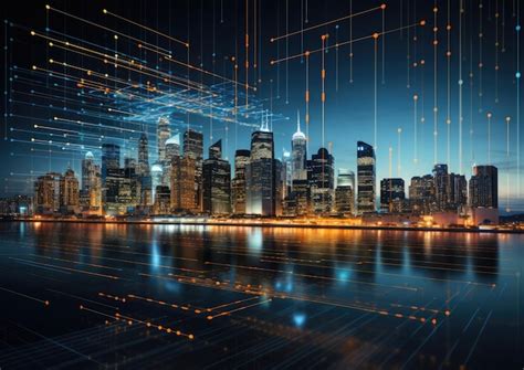 Premium Ai Image A Conceptual Image Of Ai Algorithms Sifting Through A Vast Digital Landscape