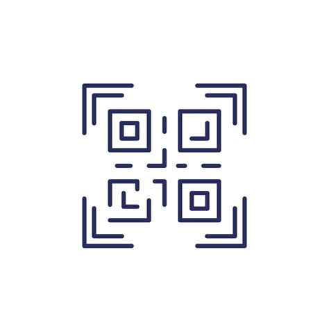 QR Code Scan Line Icon Vector Art At Vecteezy