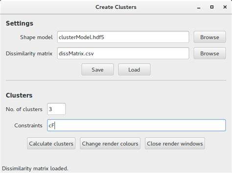 Example Gui Program For Creating Any Number Of Clusters Given A Shape