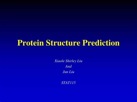 Ppt Protein Structure Prediction Powerpoint Presentation Free Download Id6908006