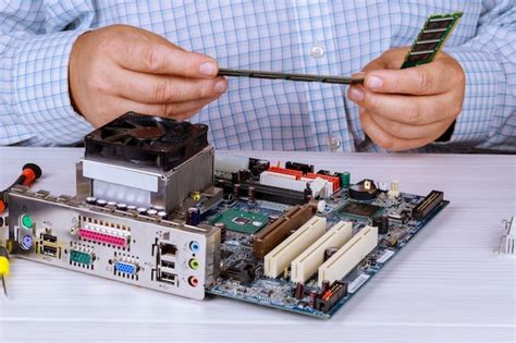 Premium Photo Installing Random Access Memory Into Pc