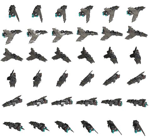 Animated Spaceship Sprites