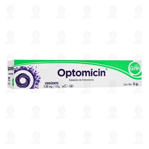 Optomicin 500mg1gr 3gr Ungüento Oftálmico