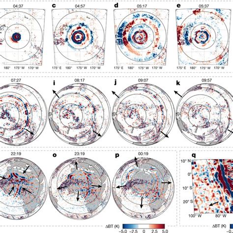 Initial Lamb Wave Propagation In The Troposphere Brightness Temperature