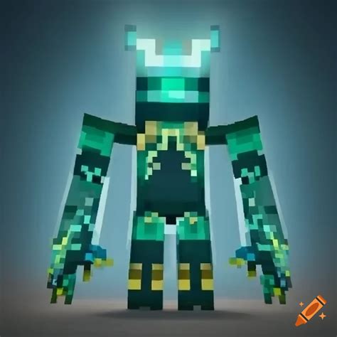 Minecraft Warden Character On Craiyon