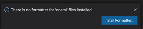 formatting of ml files not working · issue 210 · ocamllabs vscode