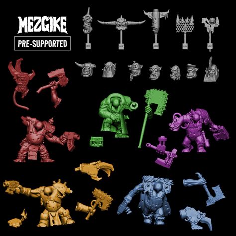 3d Printable Lootenant Bully Mob A Pre Supported By Mezgike