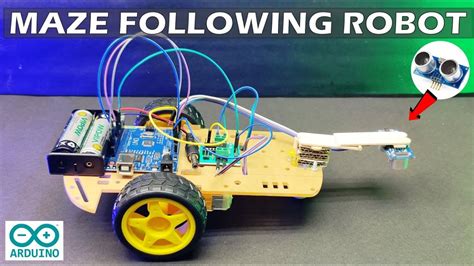 Maze Following Robot Using Arduino Table Following Robot Robotic Arduino Arduinoproject