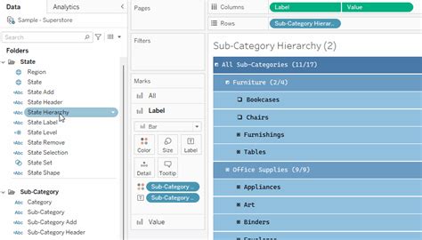 How To Build A Hierarchy Filter In Tableau Part Of PhData