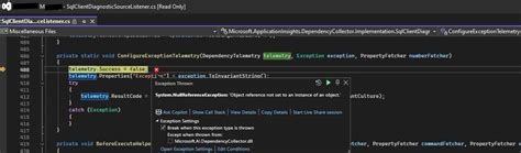 c console app throws nullreferenceexception on