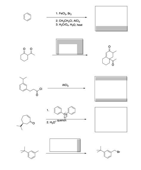 Solved 1 ﻿fill In The Blanks With The Missing Reagent S Or