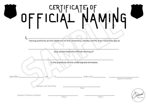 Naming Days Certificate Bundle The Wedding Society Naming Days Certificate Bundle The Wedding Society