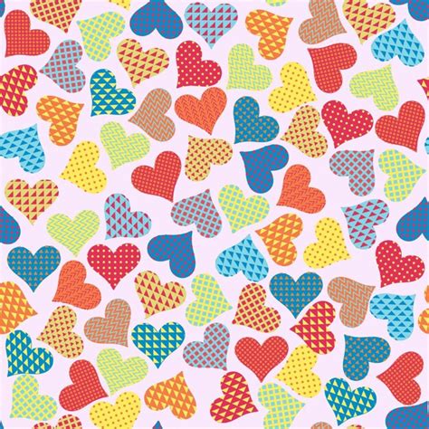 Premium Photo Heart Seamless Pattern