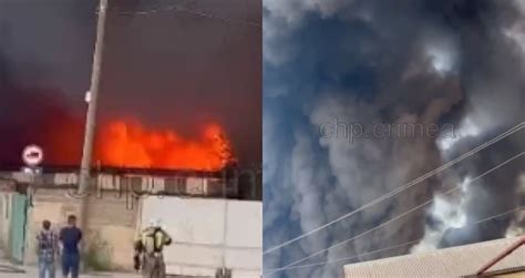 Video ოკუპირებულ ყირიმში რუსების ნავთობის საცავი იწვის Metronome Ge