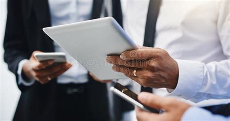 It Doesnt Get Any Smarter Than This Unrecognizable Businesspeople Using Their Wireless Devices